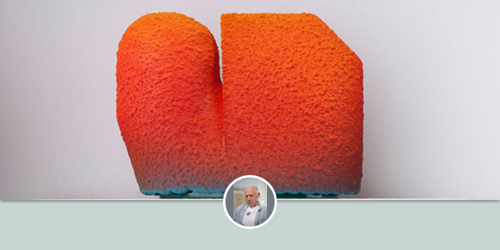 Orange Tracy by Ron Nagle seen at Mills College Art Museum, Oakland ...