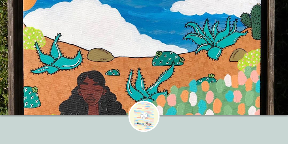 Prickly Road To Peace No. 8 by Peace Peep Designs | Wescover Paintings