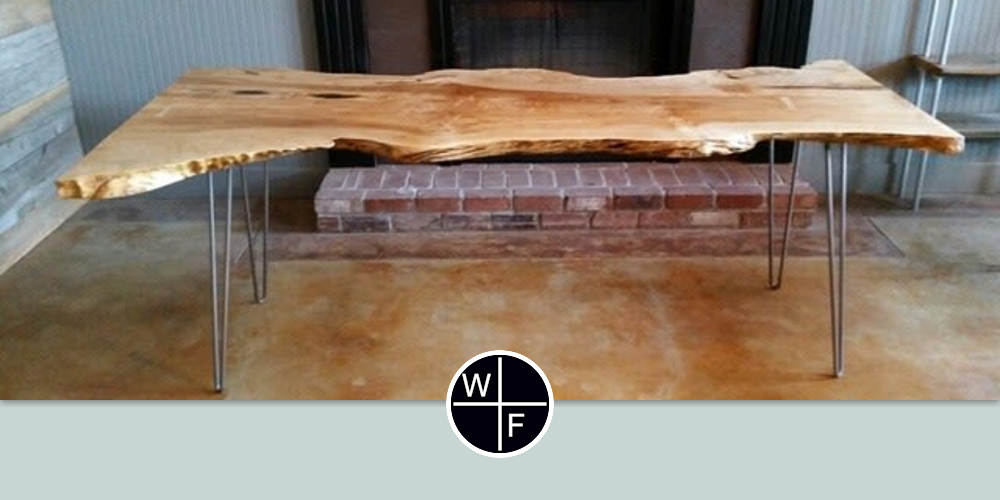 Burl Slab Desk by Wane + Flitch | Wescover Tables