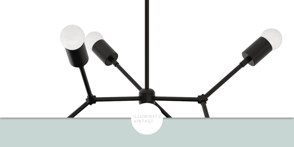 Portland - Chandelier Mid-Century Modern Lighting by Illuminate Vintage ...