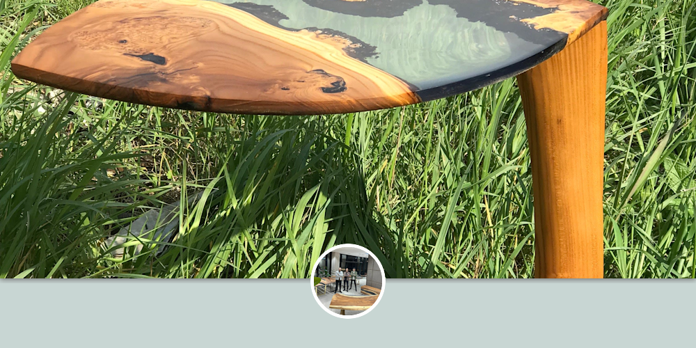 Epoxy Leaf Side Table - Epoxy Coffee Table by Tinella Wood | Wescover ...