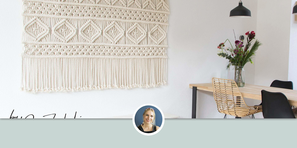 Extra Large Macrame Wall Hanging - "AVA2" by Rianne Aarts | Wescover ...