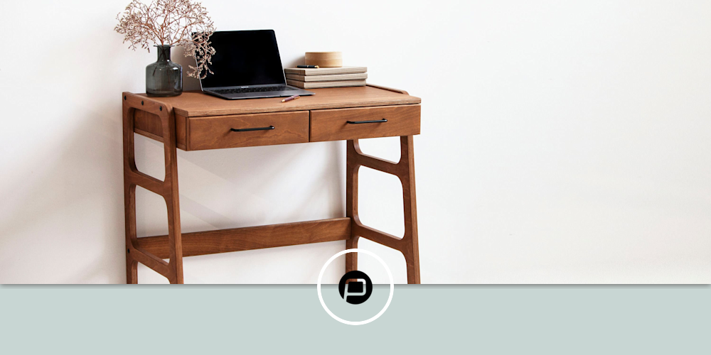 Mid Century Modern Desk for Office, Computer desk, Desk by Plywood ...