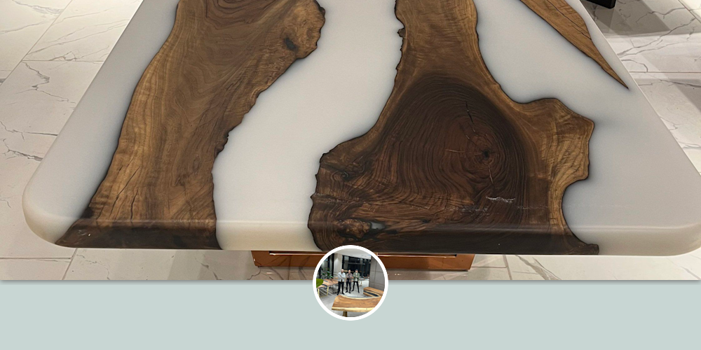 White Epoxy Table - White Resin Table - Custom Dining Table by Tinella ...