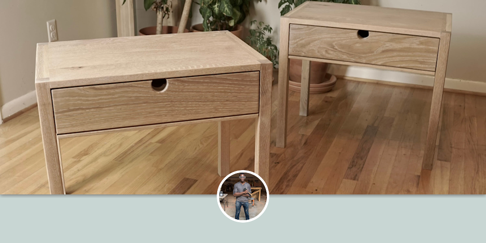 Modern Scandinavian End Tables by Crafted Glory | Wescover Storage