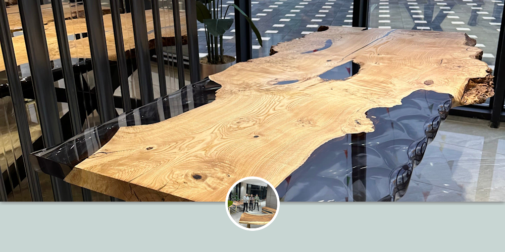 Clear Mappa Burl Table - Epoxy Resin Custom Made Table by Tinella Wood ...
