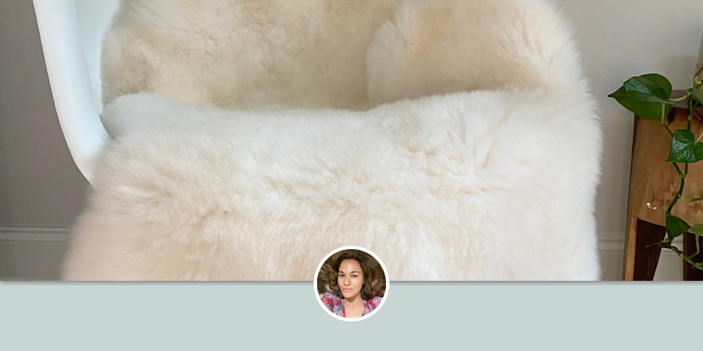 Bright Ivory Nursery Sheepskin by East Perry | Wescover Rugs
