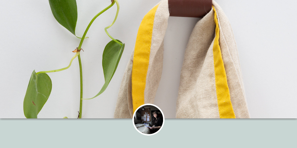 Small Wide Leather Wall Strap [Round End] by Keyaiira | leather + fiber ...