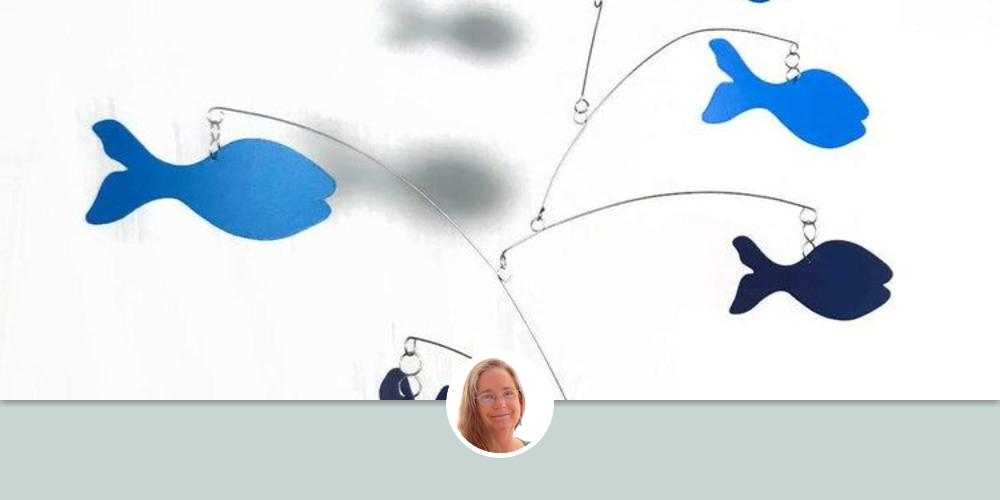 Fish Mobile Art by Skysetter Designs | Wescover Wall Hangings