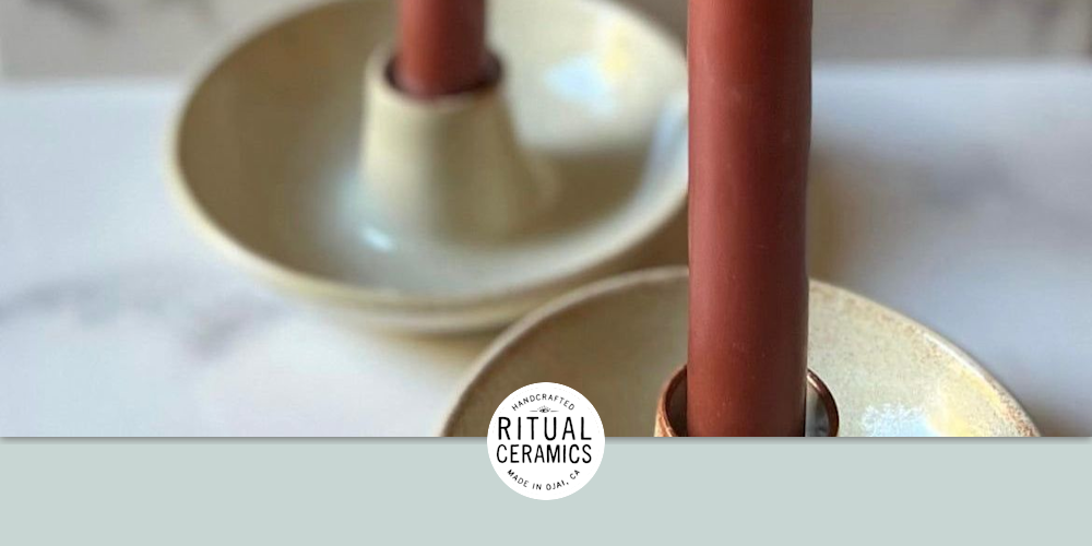 Daily Ritual Taper Candle Holder by Ritual Ceramics Studio | Wescover ...