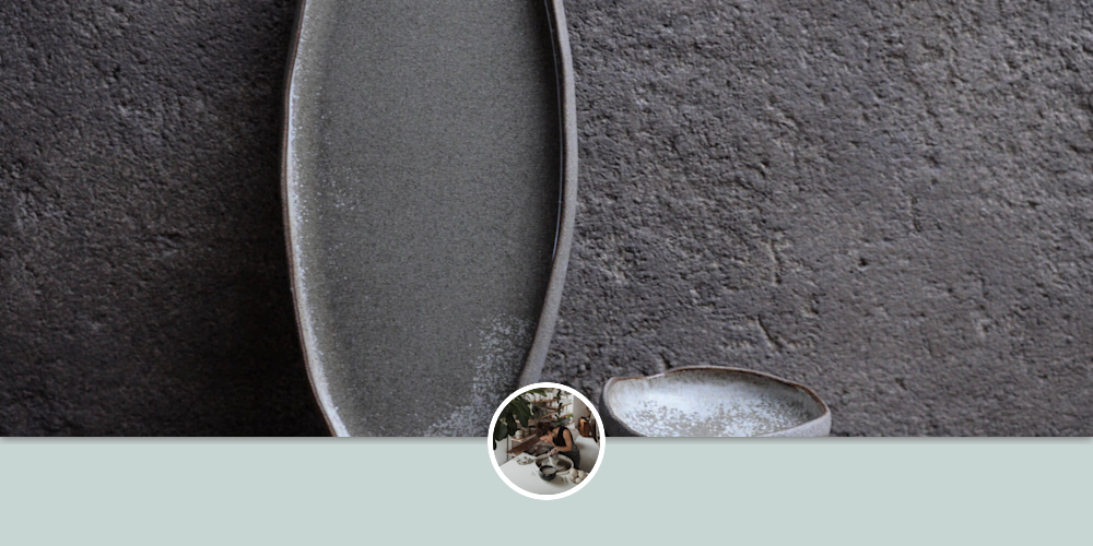 Tapas SET - Glossy Organic natural shape elongated stoneware by Laima ...