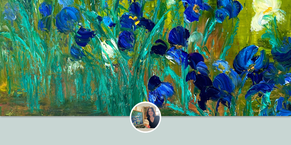 Irises by Checa Art | Wescover Paintings