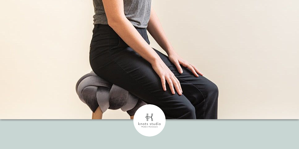 Grey Velvet Knot Bar Stool by Knots Studio | Wescover Chairs