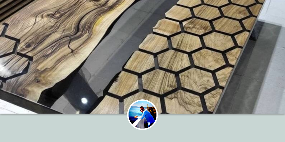 Luxury Furniture | Smoke Epoxy Resin Table | Hexagon Epoxy by ...