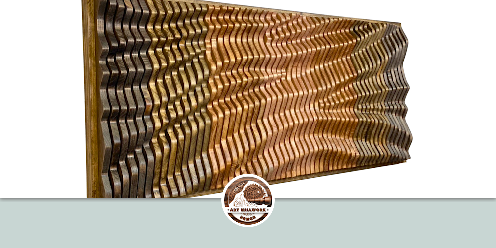 "TWISTER" Parametric Wood Wall Art Decor / 100% Solid Wood by ...