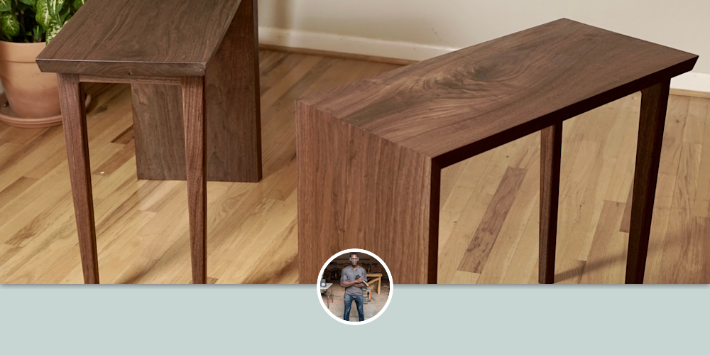 Modern Waterfall End Tables by Crafted Glory | Wescover Tables