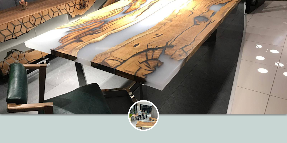 Live Edge Epoxy Table - Smoke Epoxy Resin Dining Table by Tinella Wood ...