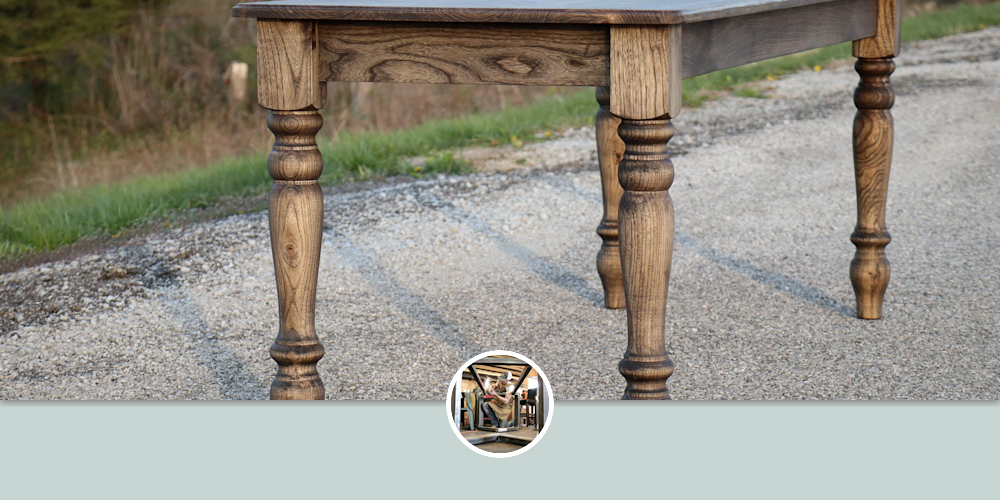 Classic Hackberry Hardwood Farmhouse Dining Table by Hazel Oak Farms ...