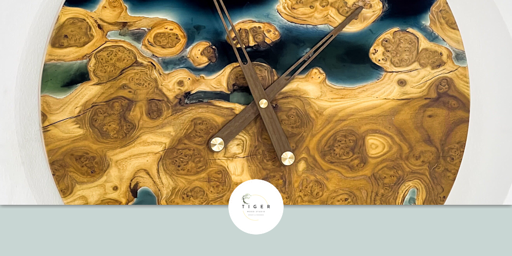 Gradient Epoxy Clock | TigerWoods Atelier by TigerWoodAtelier ...