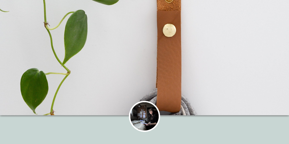 Medium Leather Snap Wall Strap [Flat End] by Keyaiira | leather + fiber ...