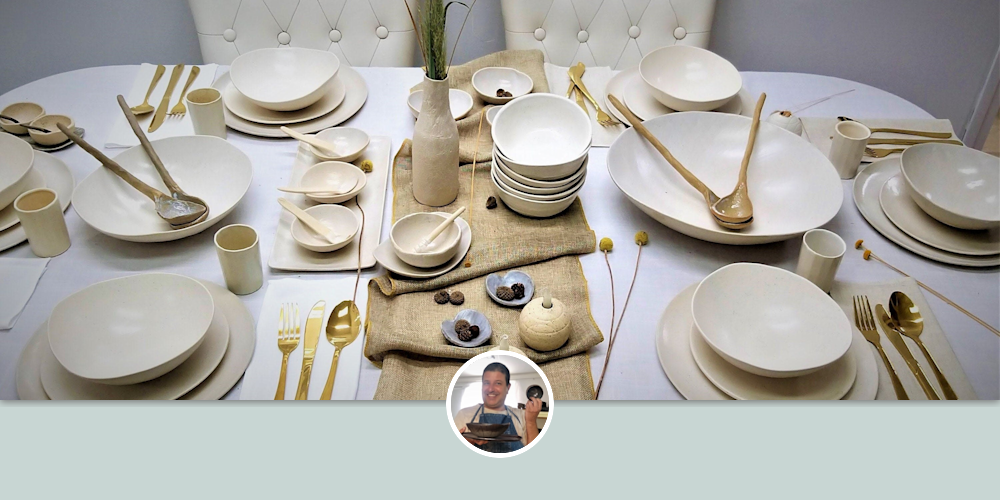 Handmade Easter Dinnerware Set - White Ceramic Plates by YomYomceramic ...