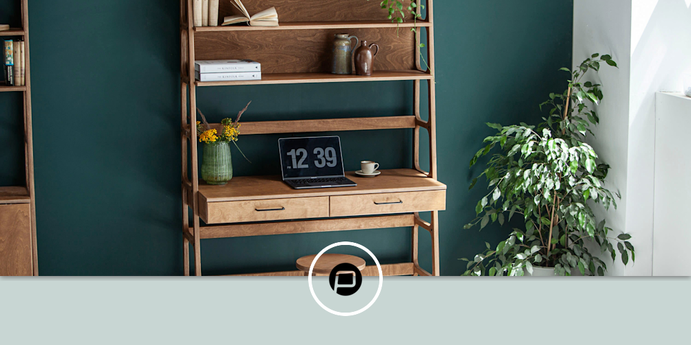 Handmade furniture, Wall unit, Desk, Walnut bookcase by Plywood Project ...