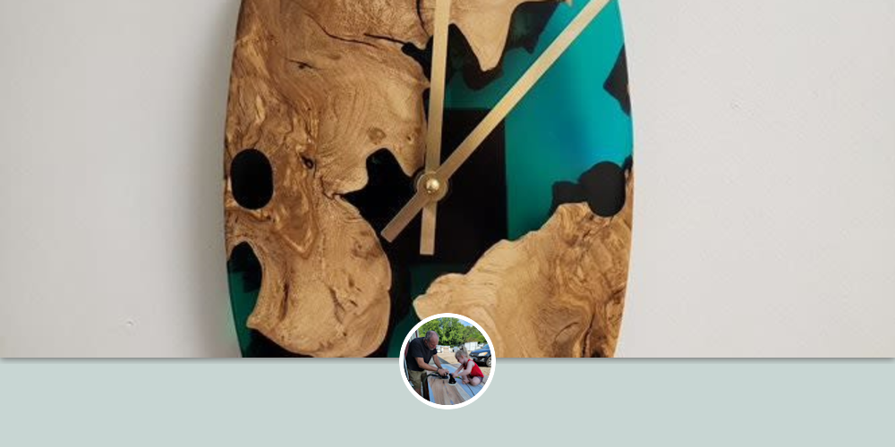 Epoxy Wood Resin River Clock by Carlberg Design | Wescover Decorative ...