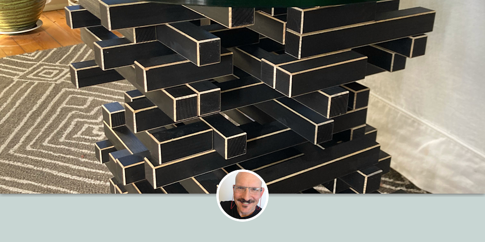 "Cartesian Crossing - Round" end table by Richard Chalmers | Wescover ...