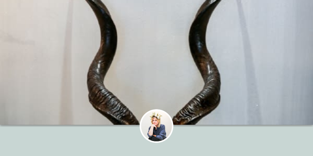 Africa Kudu Skull - Gold by Gypsy Mountain Skulls | Wescover Decorative ...