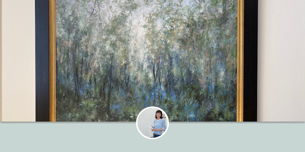 Amenia Swamp, landscape oil painting by Tania Dibbs | Wescover Paintings