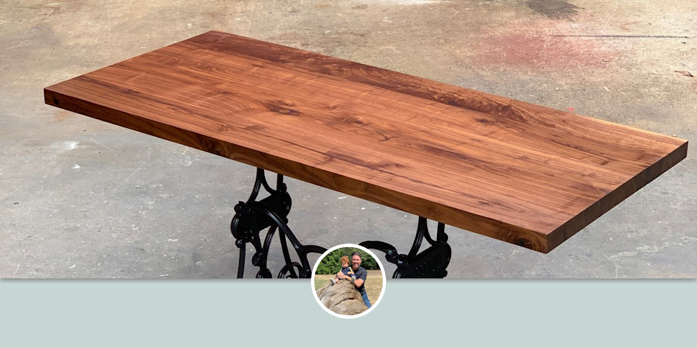 Desk with Singer Bases by Old Fashioned Lumber | Wescover Tables