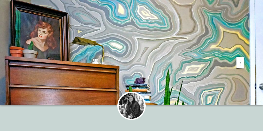 Geode Accent Wall Mural by Liz Maycox | Wescover Murals
