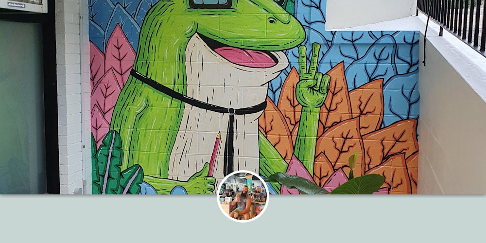 Phil the Frog Mural by Mulga | Wescover Murals