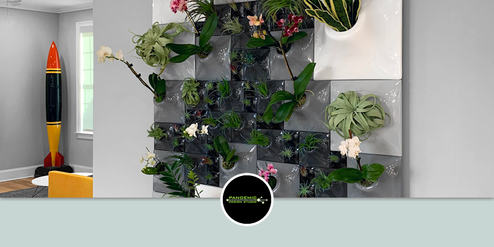 Modern Ceramic Wall Planter Greenwall - Node Wall Planter by Pandemic ...