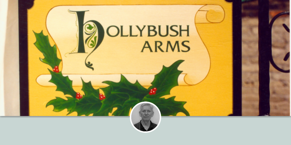 Pub sign painted by hand with custom made bracket. Sign is double sided ...