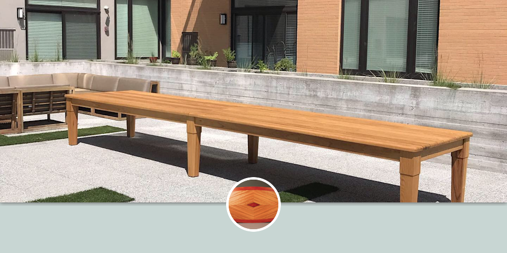 19' Black Locust outdoor dining table by Heirloom Custom Woodworks LLC ...