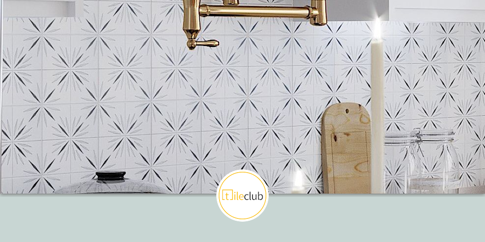 Tile Club White Sparkle Waterjet Marble Mosaic Tile by Tile Club ...