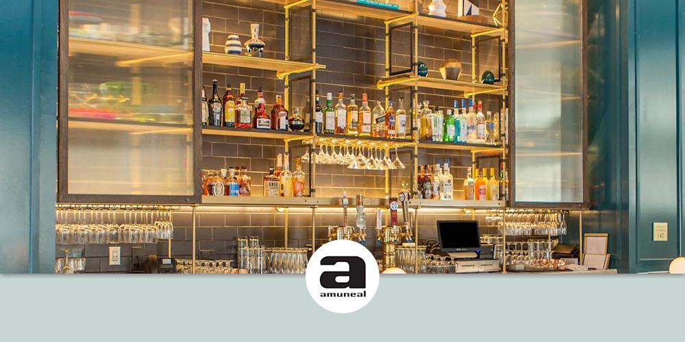 Back Bar by Amuneal at Cambria Hotel Downtown Dallas, Dallas | Wescover ...