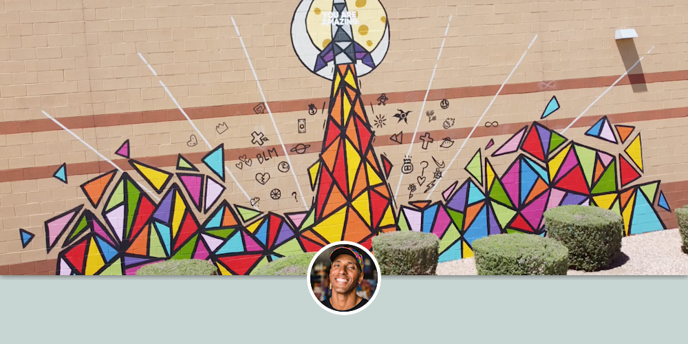 DOS RIOS elementary School Mural by Jayarr Steiner at Dos Rios ...