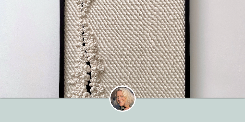 Woven wall art frame (Gorge 001) by Elle Collins | Wescover Wall Hangings