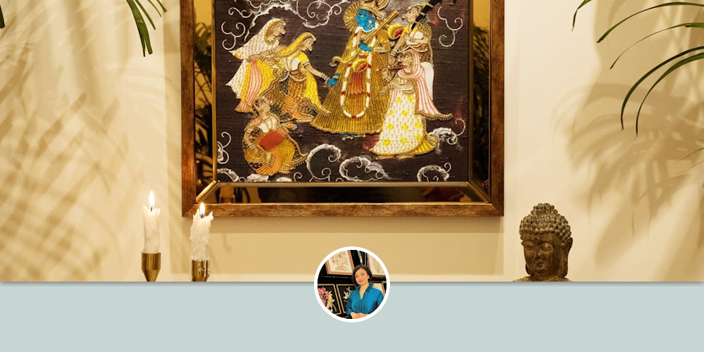 Megh Malhar, Original Artwork Shri Krishna and his Sakhi Han by ...