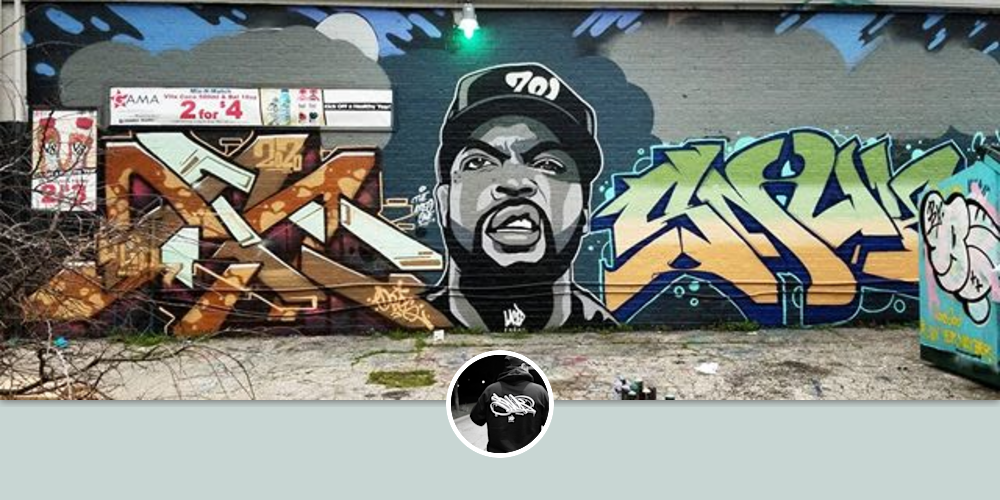 Ice Cube Graffiti by Snuk One | Wescover Street Murals