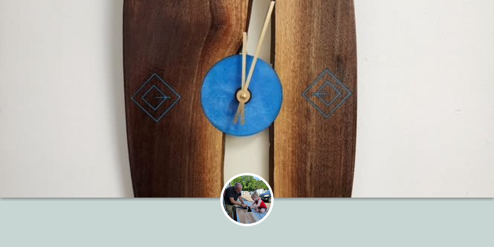 Epoxy Wood Resin River Clock by Carlberg Design | Wescover Decorative ...