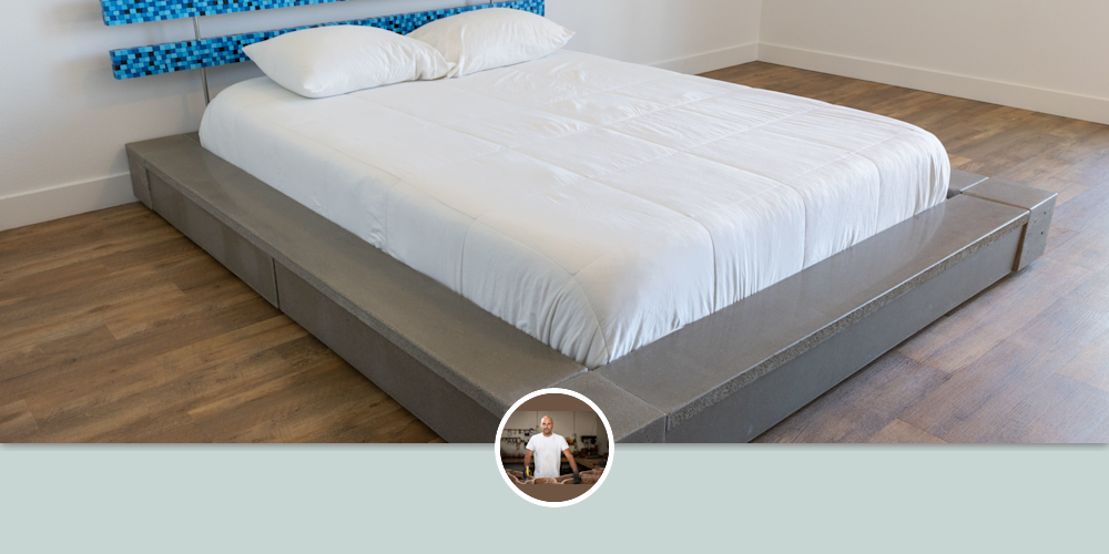 Concrete Platform Bed by nick lopez | Wescover Beds & Bedroom