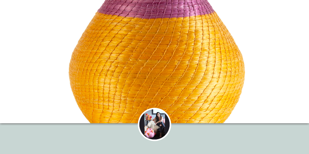 colorblock halo vase marigold by Charlie Sprout | Wescover Planters & Vases