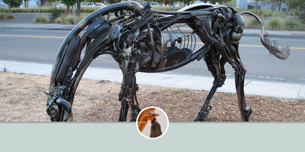 GRAZING HORSE by Bryan Tedrick Sculpture at Foss Creek, Healdsburg ...