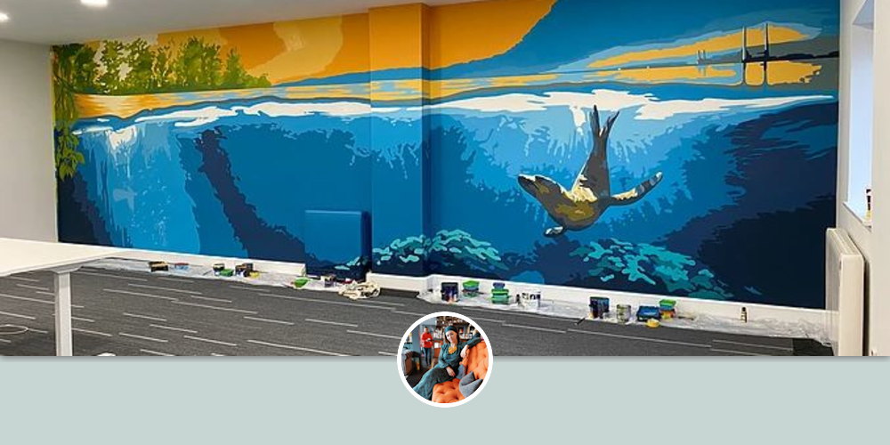 Biophilic Mural by Fran Halpin Art at Meehan Green, Dublin | Wescover ...