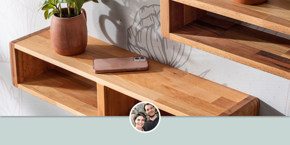 Floating Box Shelf, Wooden Wall Mount Shelves by Halohope Design ...