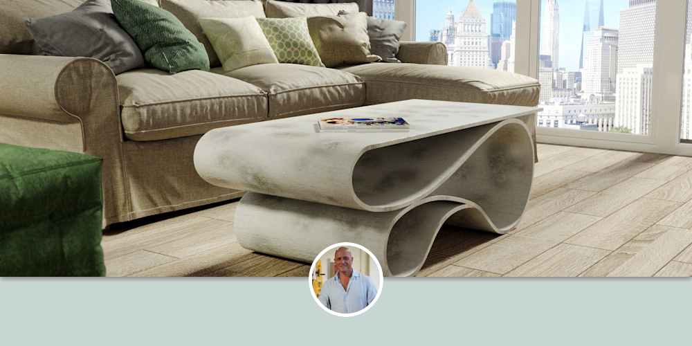 Whorl Console in Concrete Canvas by Neal Aronowitz | Wescover Tables