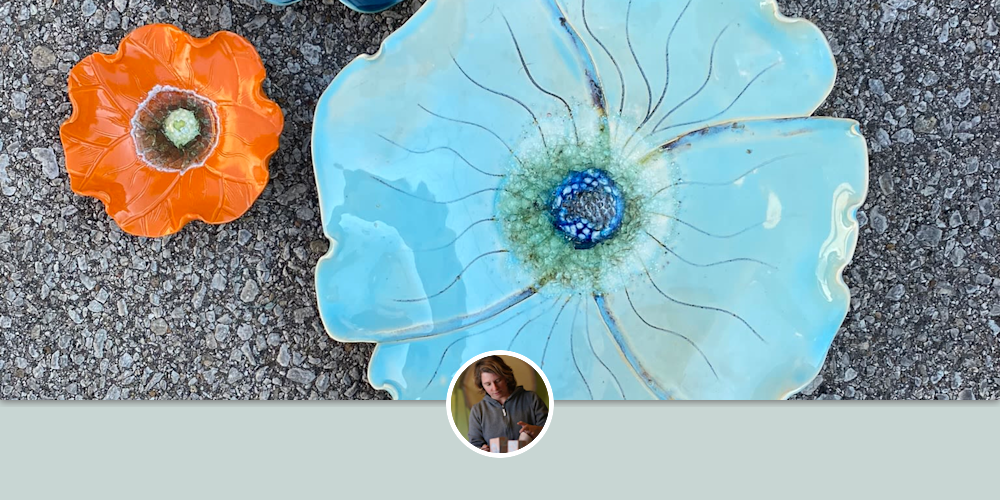 Ceramic Floral Installation by Amy Meya | Wescover Wall Hangings